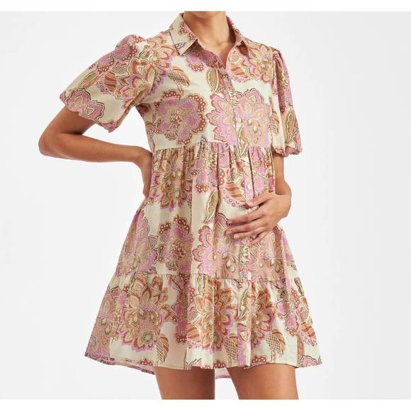 Ripe | Dresses | New Ripe Hope Linen Dress In Natural | Poshmark